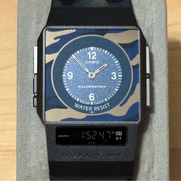 Casio | Accessories | Casio Fs Dual Time Film Watch Data Bank Digital ...